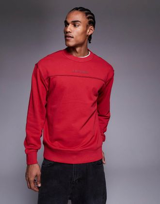 Napapijri Umbra - Sweatshirt in Rot mit R&uuml;ckenprint
