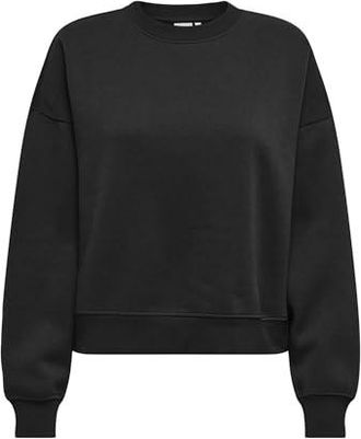 Only Femme Onlbest L/S Crew Neck SWT Noos, Noir, XS EU
