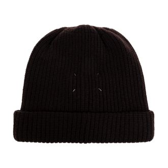 Maison Margiela Homme, Accessoires, Brun, Taille: M Bonnet en cachemire
