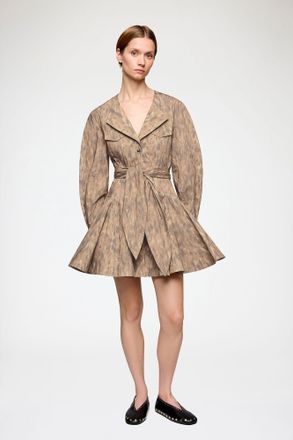 Ganni Robe chemise en coton extensible Burro biologique - Taille 40 - Pour Femme