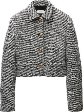 Versace Veste en laine boucl&eacute;e