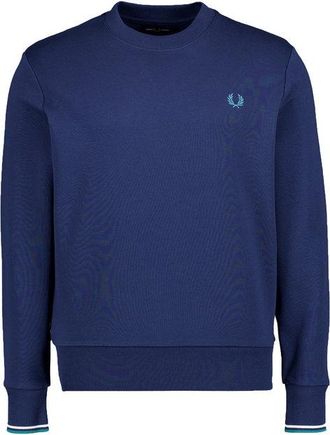 Fred Perry Herren Sweatshirt blau unifarben