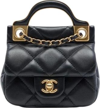 Chanel Sac bandouli&egrave;re matelass&eacute; mini doccasion - Femme - Pre-owned - Noir - Taille: ONE Size