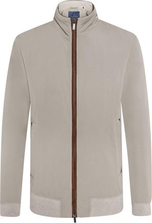 Paul & Shark Wattierter Blouson mit Veloursleder-Details und Typhoon 20000-Ausstattung in