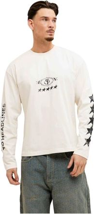 Off the Pitch Homme, Tops, Blanc, Taille: L Pro Raw Edge Longsleeve Shirt