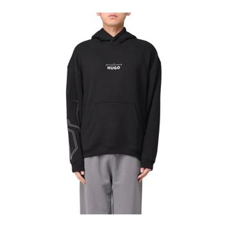 HUGO BOSS Homme, Sweatshirts et sweats à capuche, Noir, Taille: M Sweat à capuche graphique
