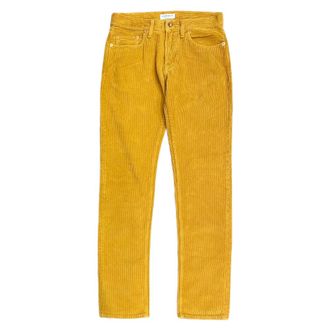 President's Homme, Pantalons, Jaune, Taille: W30 Pantalon Slim Fit en Velours C&ocirc;tel&eacute; Ocre