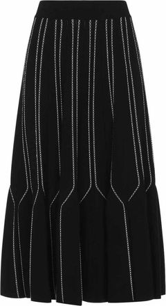 Elisabetta Franchi Schlagjeans - Schwarz
