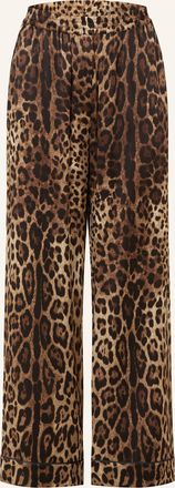 Dolce & Gabbana Seidenhose braun