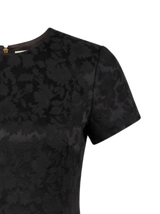 Saint Laurent Jacquard Dress - Black