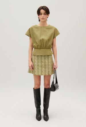 Claudie Pierlot Gerafftes Top Cut-out-Design