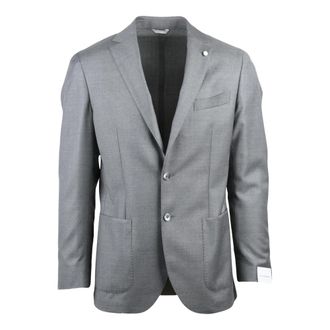 Luigi Bianchi Mantova Giacca Stondata - - Jackets - Herren - Grau - XL