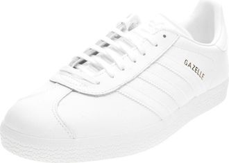 adidas Originals adidas Gazelle, Herren Sneakers, Wei&szlig; (Footwear White/Footwear White/Gold Metallic), 45 1/3 EU