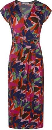 Morgan Femme Robe Longue en Maille sans Manches col Effet Cache coeur 241-RADOVA/MULTICO/36