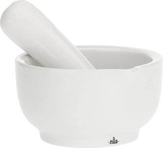 La Porcellana Bianca la Porcellana preparazione M&ouml;rser und St&ouml;&szlig;el, wei&szlig;, 11,5 cm