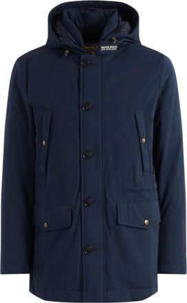 Woolrich Parka Mountain Cloth - Homme - Manteaux - Bleu - Taille: XL