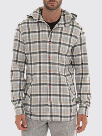 Kiton Chemise &agrave; capuche en coton &agrave; motif tartan &eacute;cossais