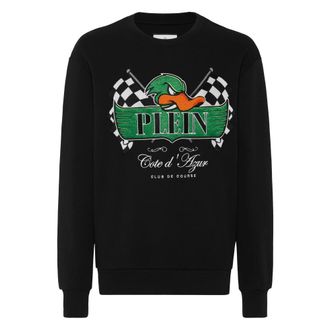 Philipp Plein Homme, Sweatshirts et sweats &agrave; capuche, Noir, Taille: S SweaT-shirt LS Duck