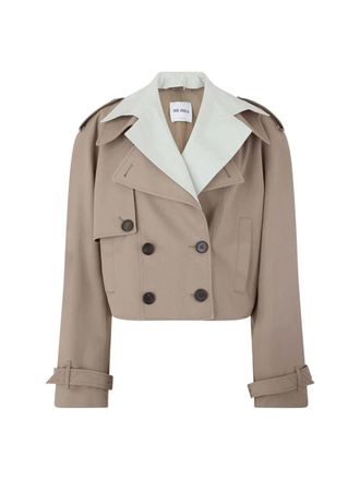 The Attico Trench-coat court en gabardine The Attico