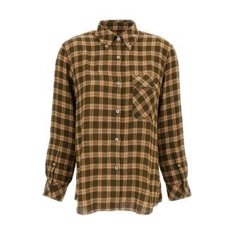 Wales Bonner Canopy Shirt - - Blouses & Shirts - Damen - Gr&uuml;n - 2XS