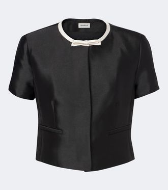 SIMKHAI Cropped-Top Naelle aus Satin