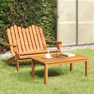 vidaXL Vidaxl - Ensemble de salon de jardin Adirondack 2 pcs bois acacia solide