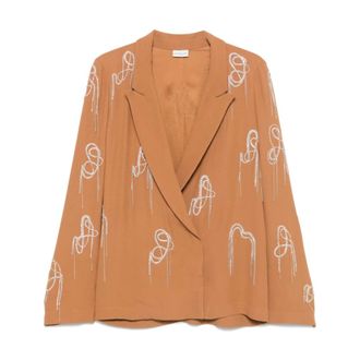 Dries Van Noten Femme, Vestes, Brun, Taille: 42 FR Deconstructed Jacket