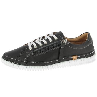 Andrea Conti Damen Low Top Sneaker, schwarz, 39 EU