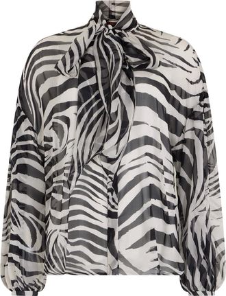 Max Mara Femme, Blouses et Chemises, Multicolore, Taille: 42 FR Ballata Blouse