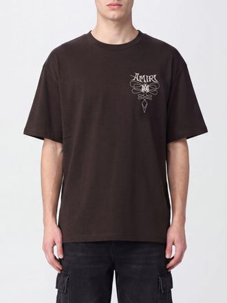 Amiri T-shirt &agrave; manches courtes en coton avec logo imprim&eacute;