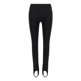 Moschino Logo Tape Steigb&uuml;gel-Leggings - - Trousers - Damen - Schwarzk - M