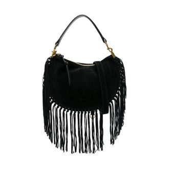 Isabel Marant Schwarze Fransen Schultertasche - - Bags - Damen - Schwarzk - ONE SIZE