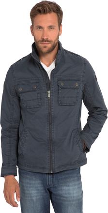 JP1880 Herren große Größen Übergrößen Menswear L-8XL Baumwolljacke, kernige Qualität, Vintage Waschung bis 8 XL Mattes Nachtblau 8XL 813181130-8XL