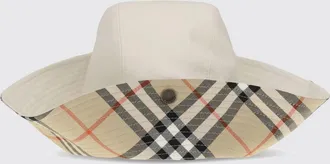 Burberry Bob en coton &agrave; motif Vintage check et larges bords
