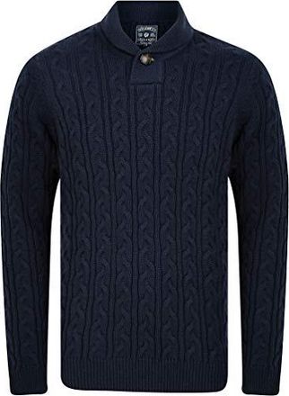 Tokyo Laundry Parallax Shawl Neck Jumper in Sky Captain Navy - Tokyo Laundry - L