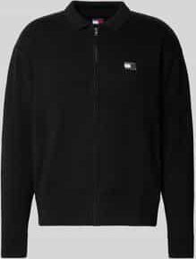 Tommy Jeans Relaxed Fit Strickjacke aus reiner Baumwolle