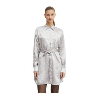 Pinko Kleider > Tageskleider > Hemdblusenkleider - - Dresses - Damen - Grau - S
