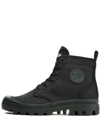Palladium bottines Pampa à lacets - Noir