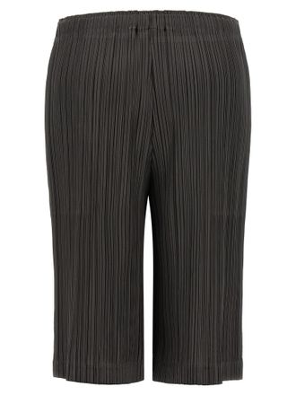 Pleats Please Issey Miyake Bermuda Shorts - Gray