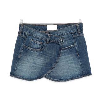 Coperni Wrap Mini Skirt - - Skirts - Damen - Blau - M
