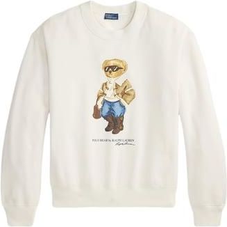 Polo Ralph Lauren Pull Polo Bear en coton m&eacute;lang&eacute;