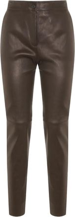 Antonelli pantalon évasé à boutonnière - Marron