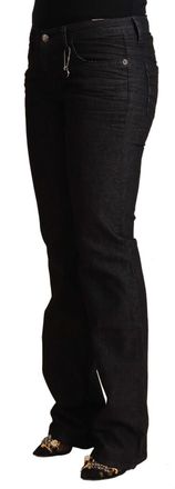 Costume National Womens Black Cotton Low Waist Skinny Jeans Lycra Clothing