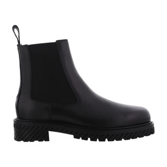 Off-white Homme, Chaussures, Noir, Taille: 40 EU Combat Chelsea Bottes