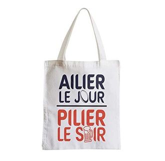 Fabulous Grand Sac Shopping Plage Etudiant Ailier le jour Pilier le Soir Sport Rugby Ap&eacute;ro Bar