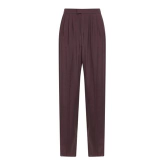 Saint Laurent Damen, Hosen, Lila, SGr&ouml;&szlig;e