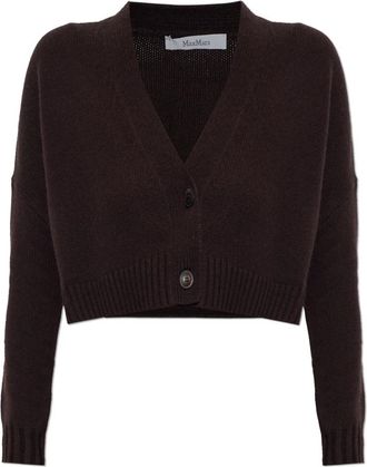 Max Mara Platani Woll-Strickjacke - - Knitwear - Damen - Braun - XS