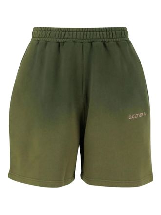 Cultura Klassische Joggingshorts - Gr&uuml;n