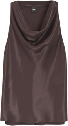 HUGO BOSS &Auml;rmelloses Oberteil - - Tops - Damen - Braun - M