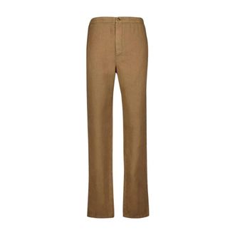 Boglioli Leinen Tailored Hose in Sand - - Trousers - Herren - Beige - 2XL